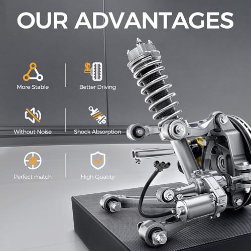 Pair 171341 Front Suspension Shock Absorber Strut Coil Spring Assembly ...