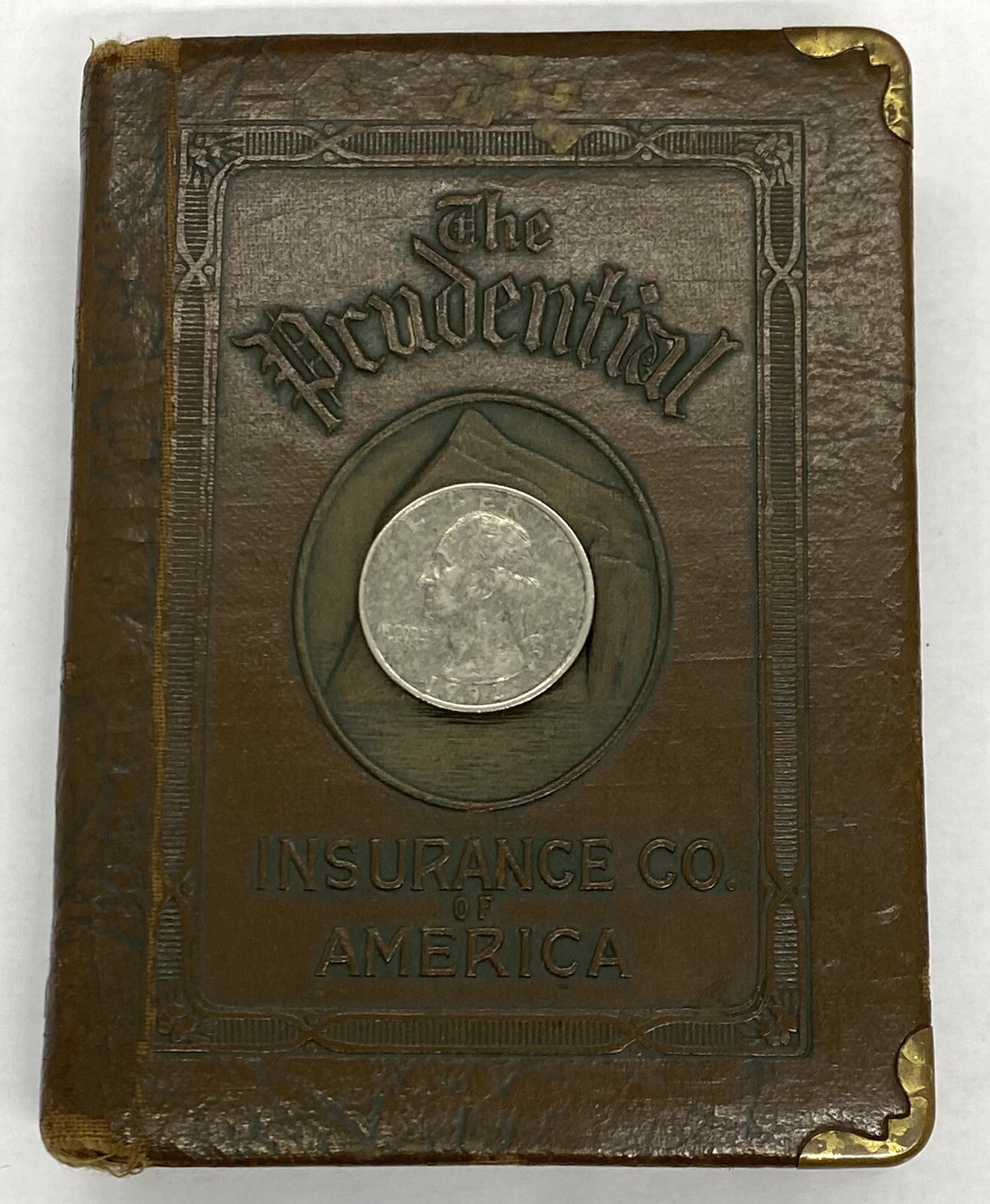 Vintage Insurance Co. Of America Book Shape Coin Bank No Keys 4.3/4 x 3 ...