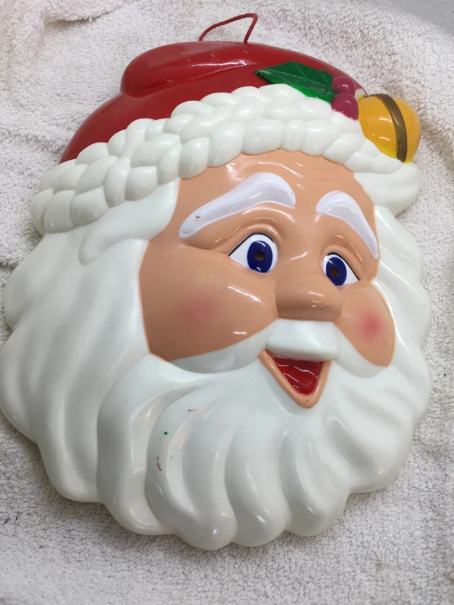 Vintage Light Up Santa Faces