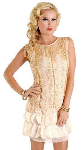 Women's Plus Vintage Style Fringed Flapper Cosplay Costume Dress Great ...