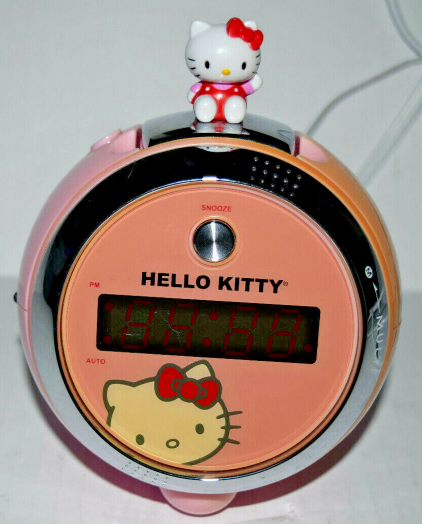 Hello Kitty Alarm Clock Sound Machine Hello Kitty Pink Projection