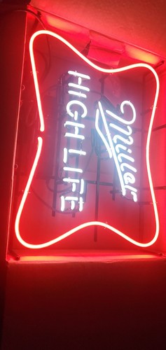 Vintage Neon Miller High Life Sign rare new in box beer mancave bar ...