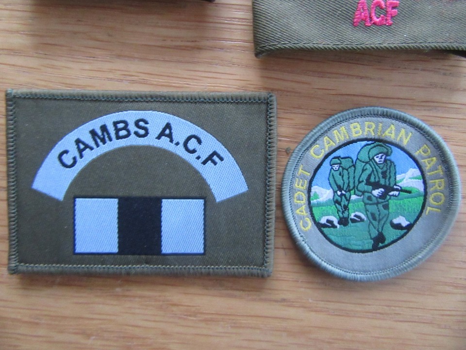Mixed CCF / ACF cadet force badges. Cambs. London, Lowland etc. Job lot ...