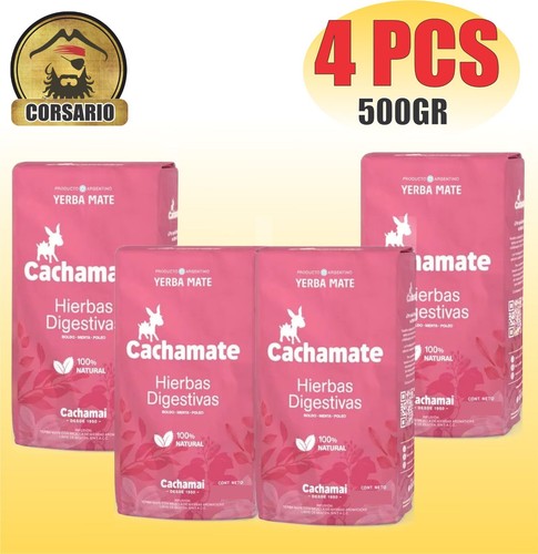Yerba Cachamate Rosa Con Hierbas Digestivas Digestive Herbs 500GR -PACK ...