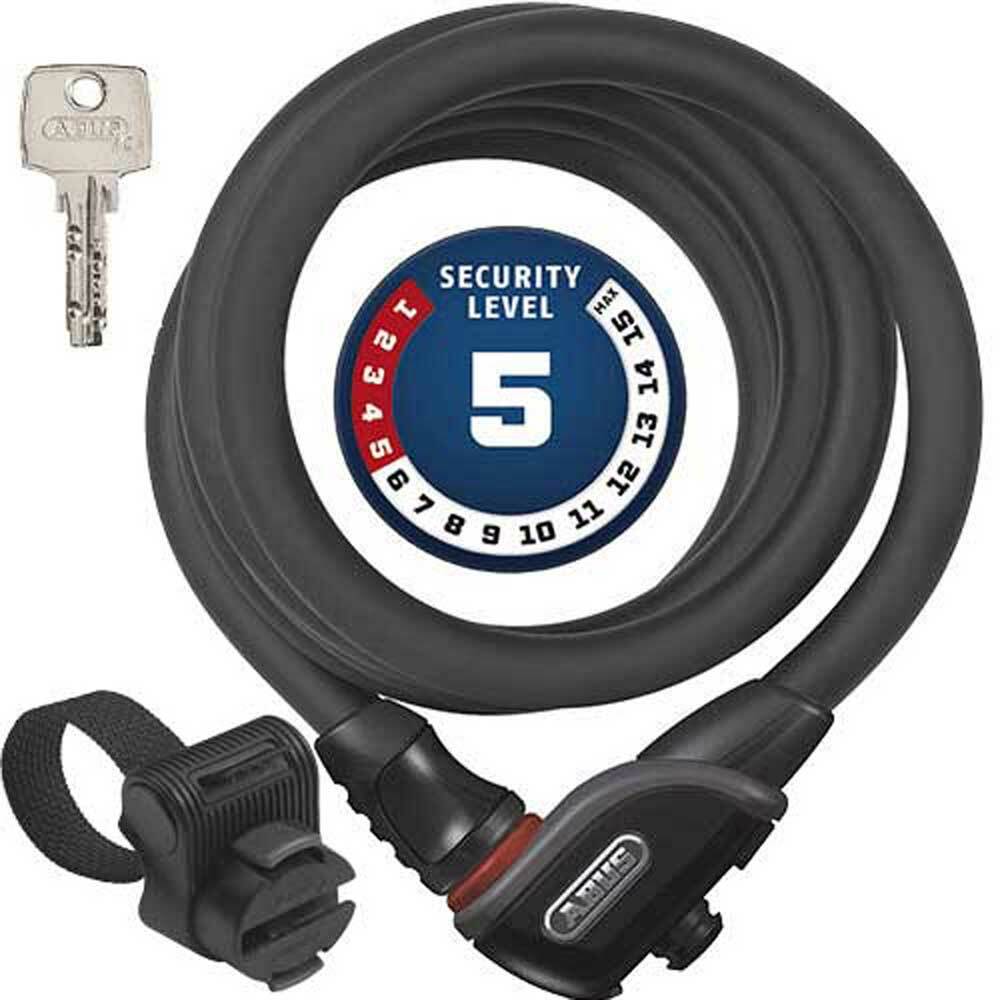 ABUS Phantom 8950 L=180cm Ø 12mm TexKF Mini schwarz Fahrrad Schloss ...