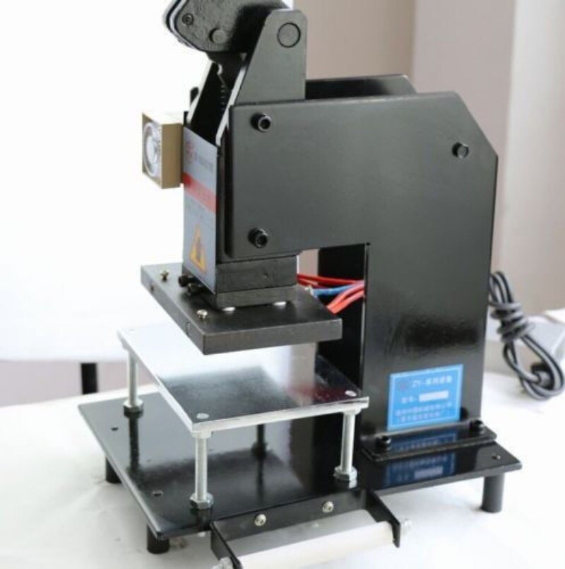 Desktop Small Manual Hot Stamping Machine Press Leather Embossing ...