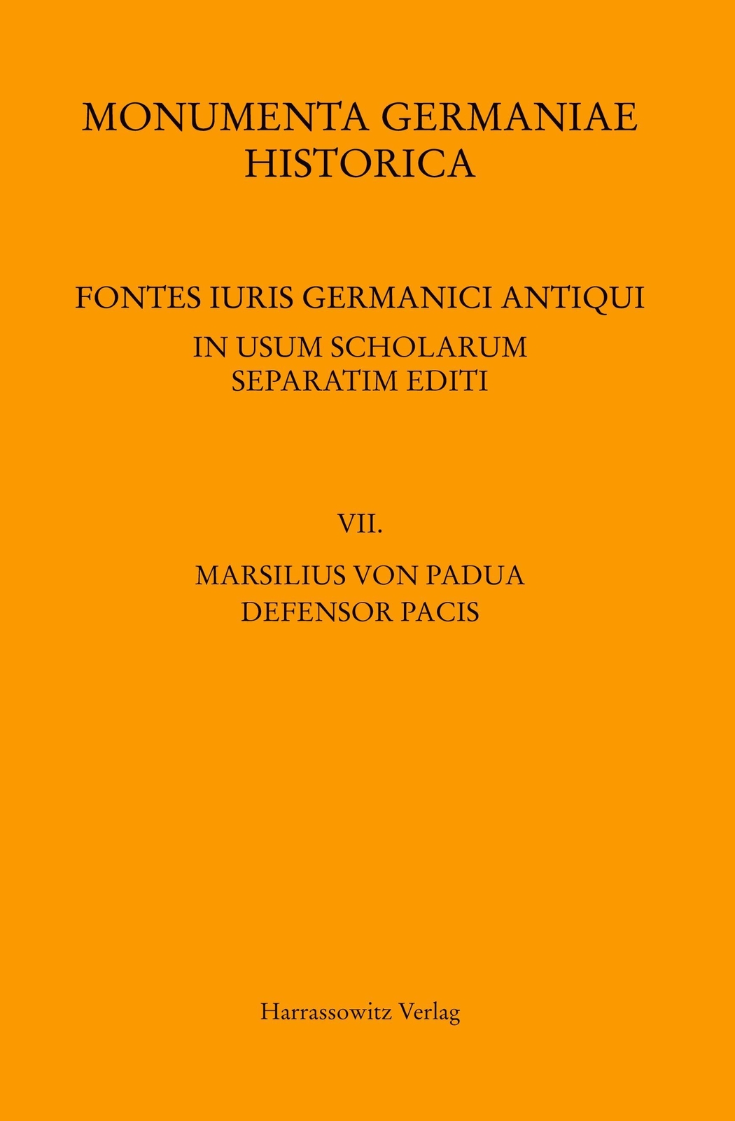 Marsilius von Padua, Defensor pacis Richard Scholz 9783447173544 | eBay