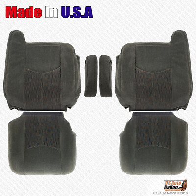 2003 2004 2005 Chevy Silverado Front Driver Passenger Cloth Seat Cover ...