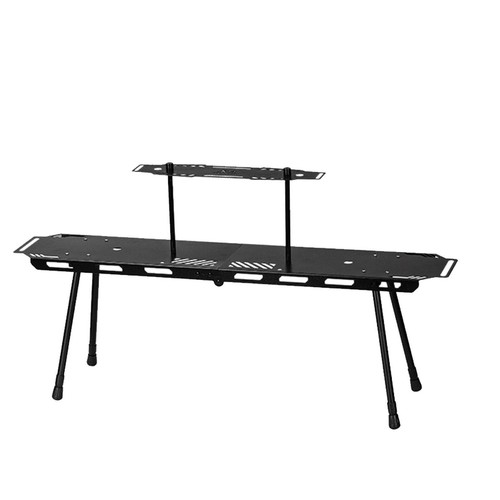 Extendable Igt Combination Table Iron Grill Table for Fishing Garden ...