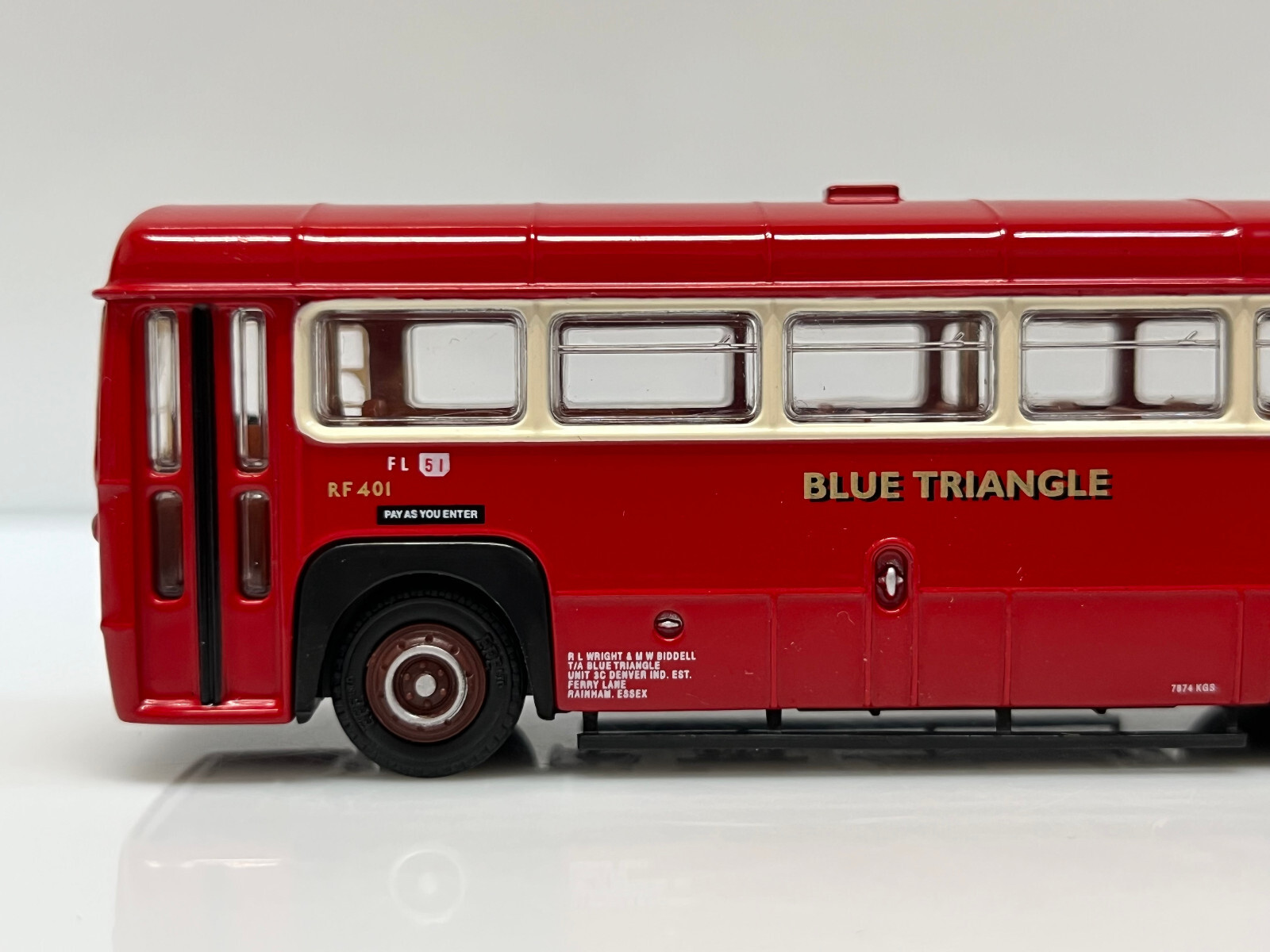 EFE 23312 - AEC RF Bus Blue Triangle - Route 612 Colchester - Boxed ...