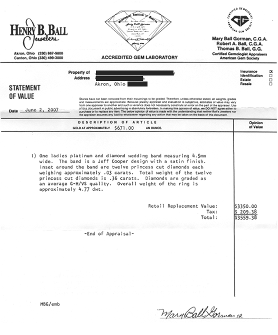 Jeff Cooper Platinum Ellery Wedding Band w/Princess cut diamonds-Size 5 ...