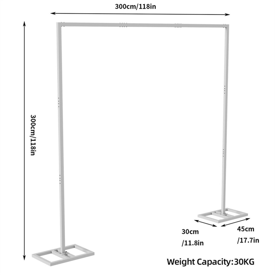 Heavy Duty Wedding Backdrop Stand Curtain Kit Party Decor 3mx3m 6mx3m ...