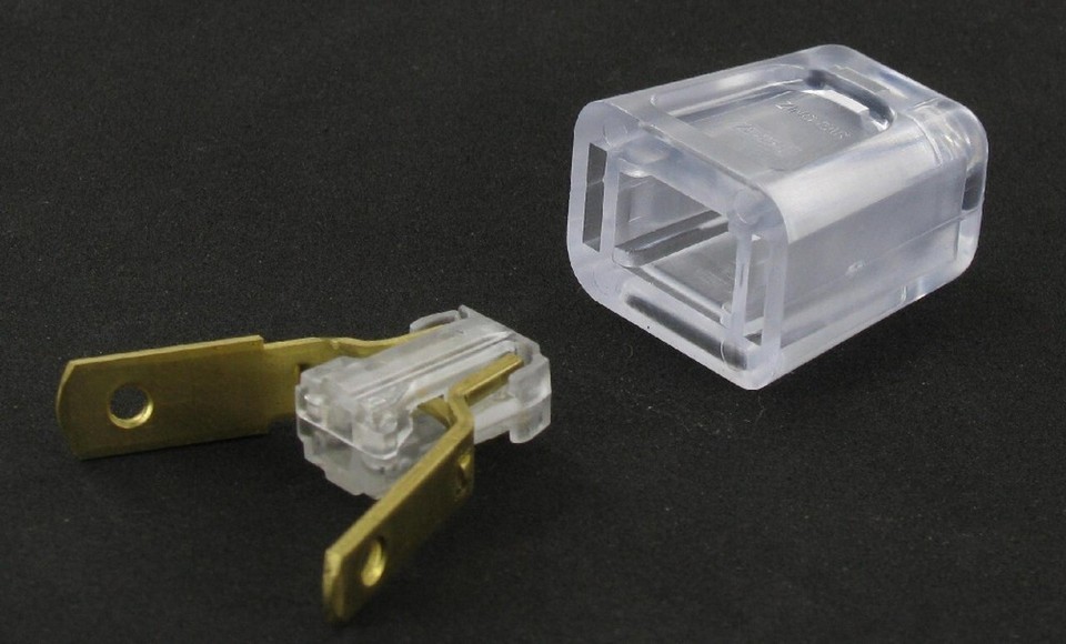 CLEAR Quick-connect Plug Polarized for SPT-2 wire LAMP PART | eBay