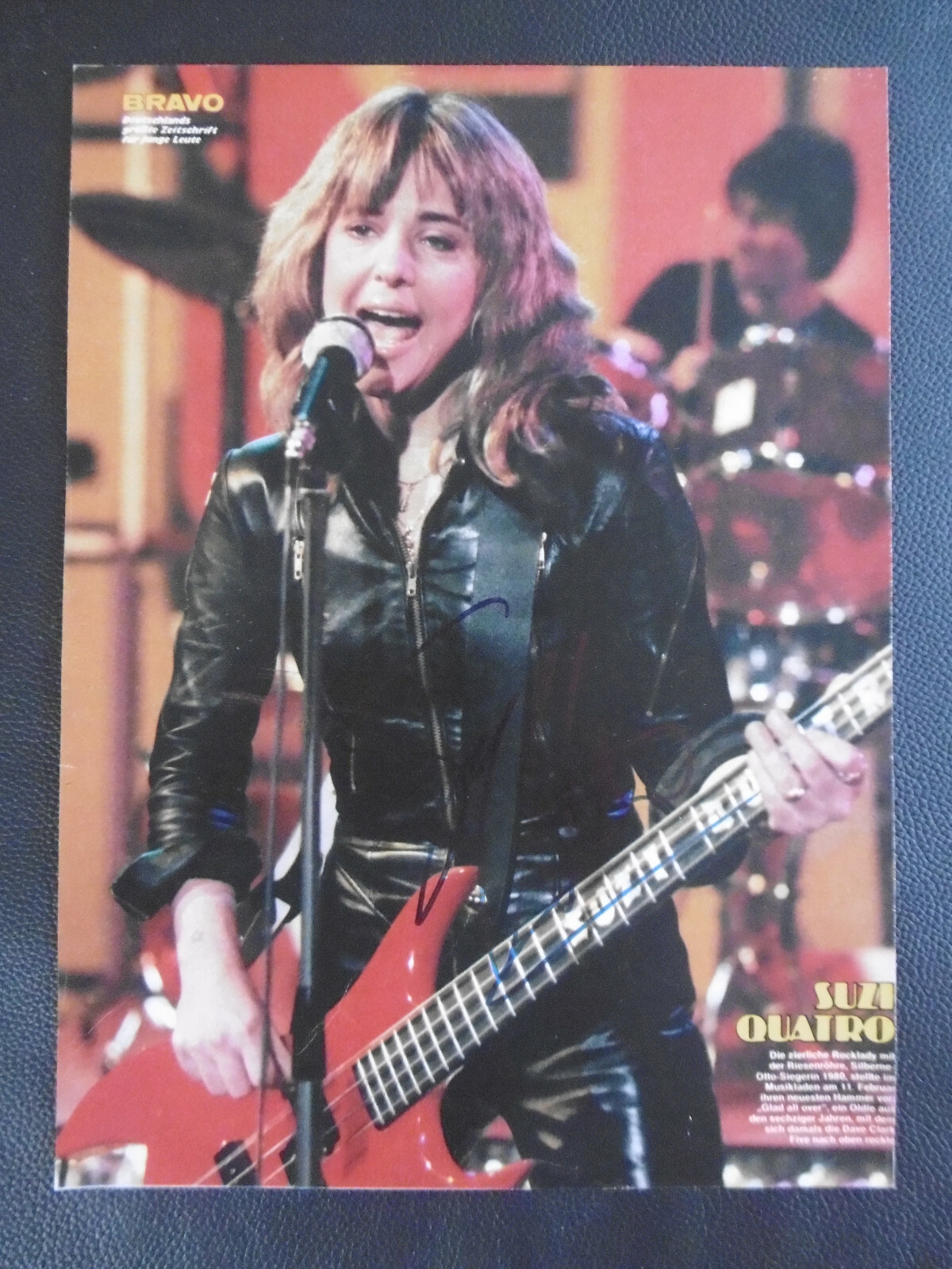 Suzi Quatro Autogramm signed A4 Magazinbild | eBay