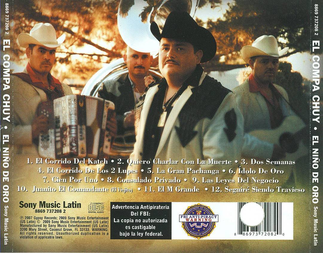EL COMPA CHUY NINO DE ORO NEW CD 886973720820| eBay