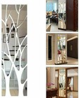 3D Mirror Tree Art Removable Wall Sticker Acrylic Mural Decal Home Room ...