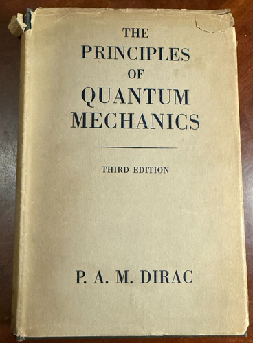 Vintage 1947 Principles of Quantum Mechanics by Paul Dirac 3rd HC DJ VG ...