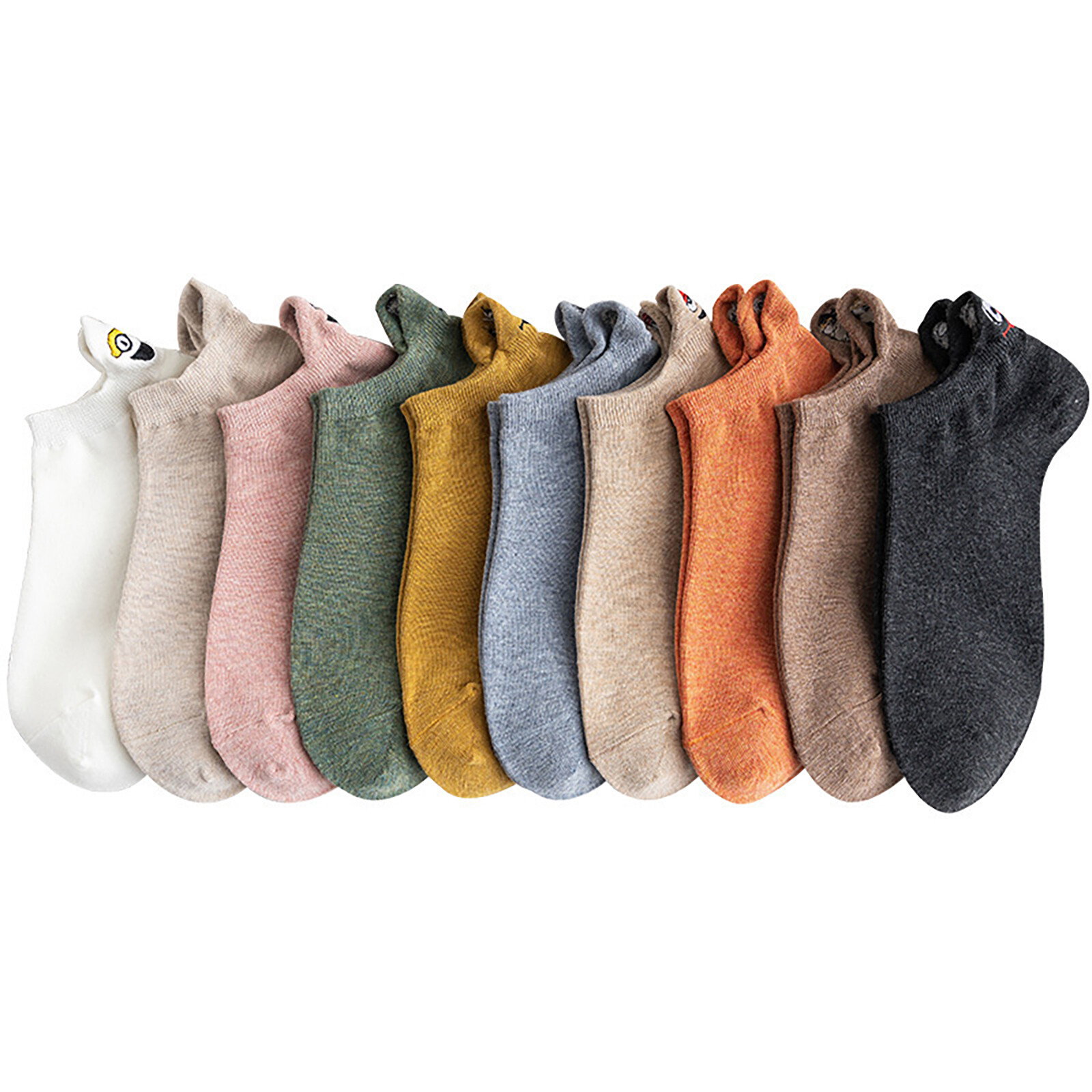 10 Pairs Ankle Socks Non-Slip Cartoon Floor Stocking Soft Women Gifts ...