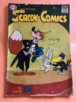 Screen Comics vintage pre-code DC comic 1957 | eBay