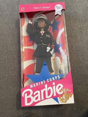 1990 NAVY BARBIE Doll STARS N STRIPES BLACK AFRICAN AMERICAN NRFB ...