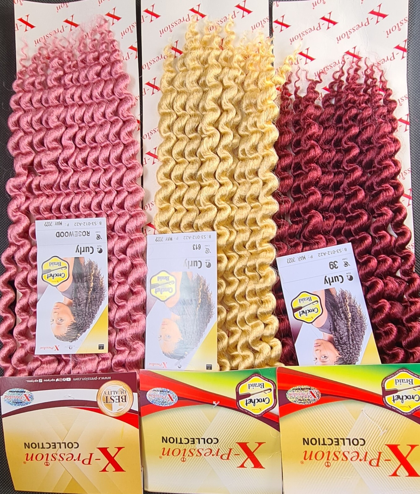 Best Quality Expression Curly Braids Pick and Drop Plaits Crochet - 40 ...