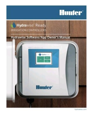 Hunter Pro-C Hydrawise HPC-FP & HPC-400 Paper Owner’s Manual and Programming | eBay