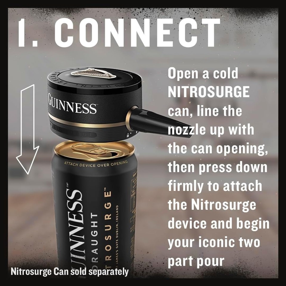 Guinness Draught Nitrosurge Device, Stout Beer, Perfect Pub Pour at ...