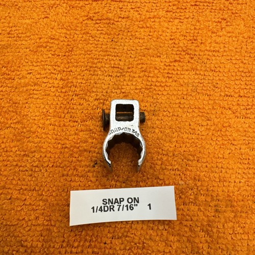 Snap On 1/4”Drive 7/16” Deep Flare Nut Crows Foot 12 Point Socket ...