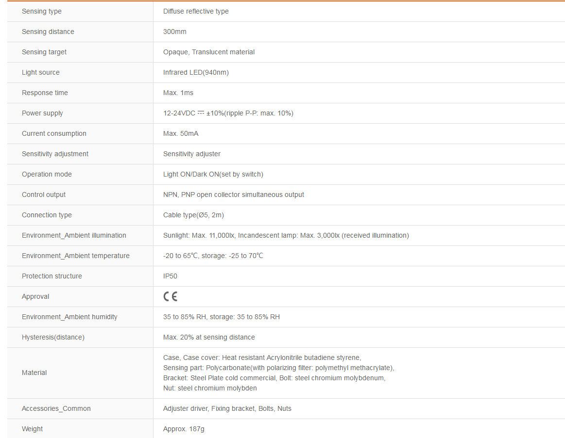 A Autonics BEN300-DDT Photoelectric Sensors AC/DC Type NPN, PNP New ...