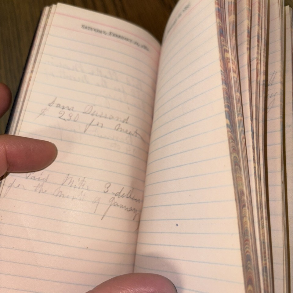 1880 Daily Pocket Diary Calendar Ledger Daniel Buckingham Milford ...