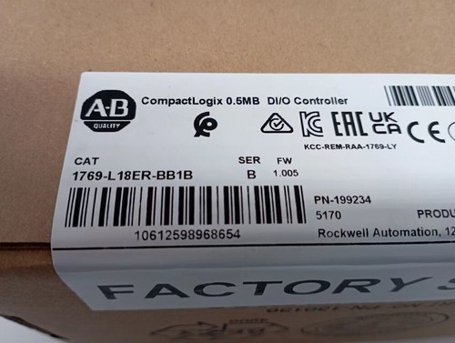 Allen-Bradley 2022 1769-L18ER-BB1B CompactLogix 0.5MB DI/O Controller ...