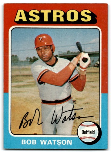 1975 Topps #227 Bob Watson Mid/High Grade Vintage Baseball Card Houston ...