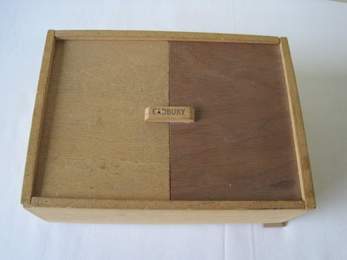 Vintage 1950s Cadburys Slide Top Wooden Chocolate Box | eBay UK