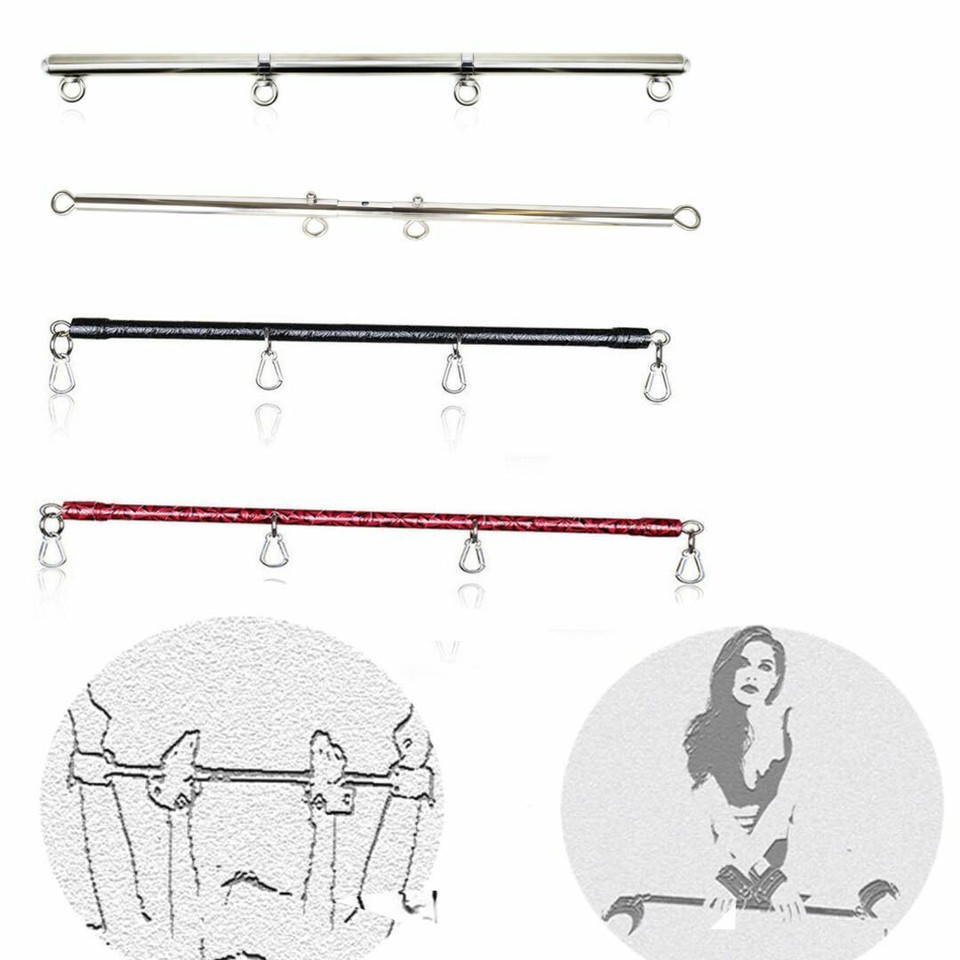 Bondage Leg Open Bar BDSM Open Leg Handcuffs Ankle Cuffs Bed Slave ...