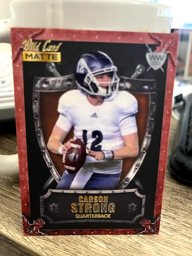 CARSON STRONG WILD CARD MATTE PHILADELPHIA EAGLES NFL FOOTBALL MINT ...