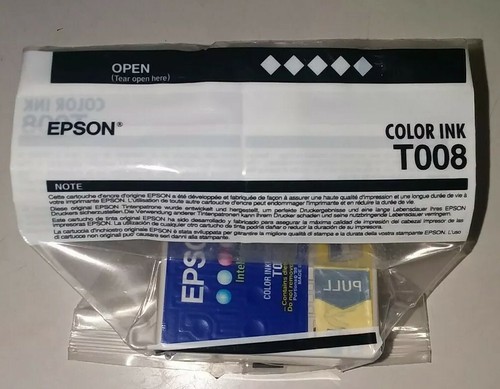 NEW - GENUINE EPSON INK CARTRIDGES T008 COLOR | eBay
