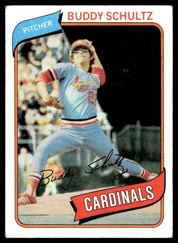 1980 Topps Buddy Schultz #601 St. Louis Cardinals Baseball Card | eBay