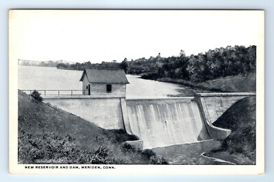 Vintage Postcard New Reservoir And Dam Meriden Connecticut CT | eBay