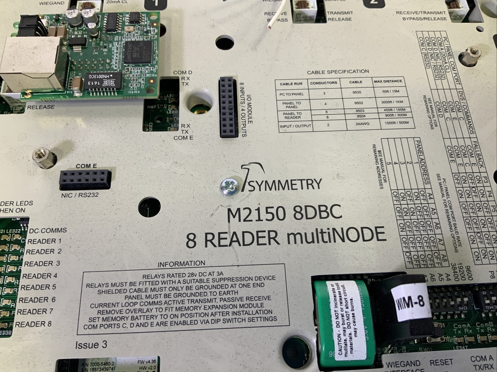Symmetry M2150 8DBC 8 Reader mulitNODE Door Controller Interface Module ...
