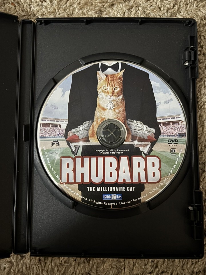 Rhubarb The Millionaire Cat DVD Film Ray Milland Jan Sterling ...