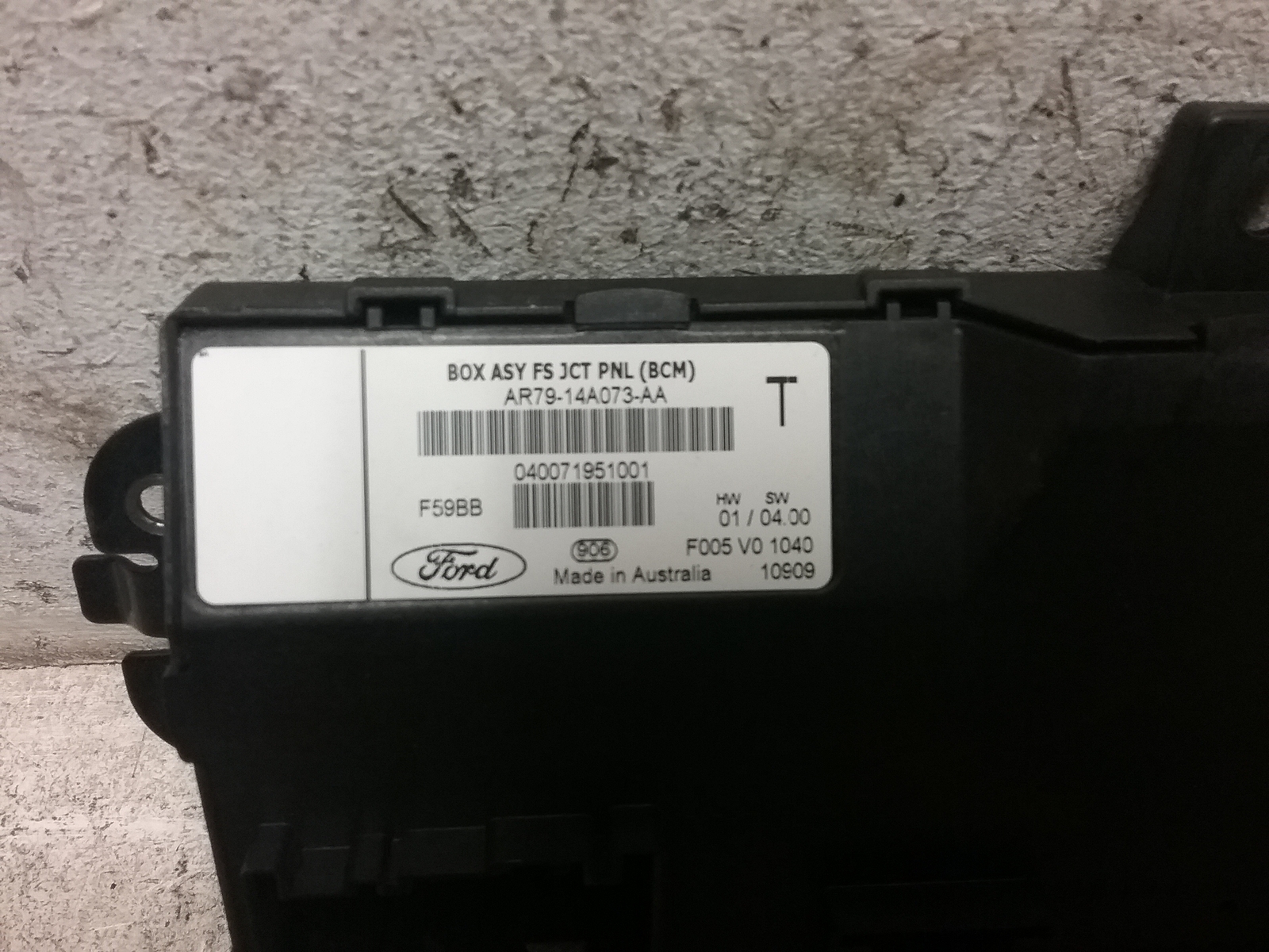 FORD TERRITORY SZ BCM BODY CONTROL MODULE AR29 - 14A073 - AA | eBay ...