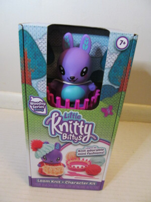 Little Knitty Bittys Loom Knit + Character Kit, Woodsy Series Bunny ...