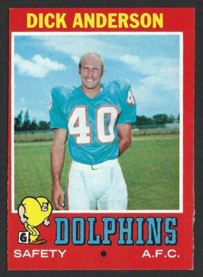 1971 Topps #67 DICK ANDERSON Miami Dolphins EXMT+ 08 | eBay
