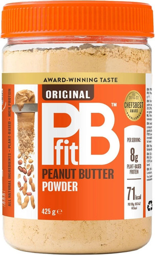 PB Fit Peanut Butter Powder 425g High Protein, 87% Less Fat Vegan BBe ...