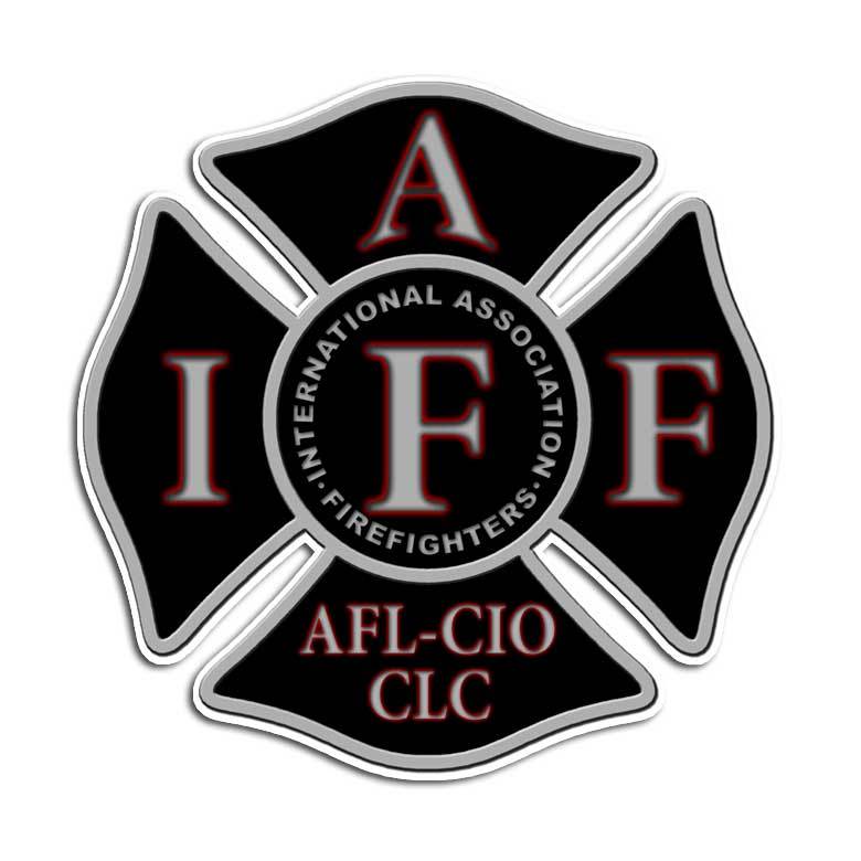 2 pack Black Firefighter Maltese Cross Sticker - IAFF Fire Truck Decal ...