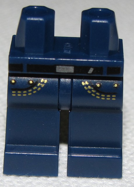 Lego Dark Blue Jeans With Pockets Yellow Stitching Minifigure Pants ...