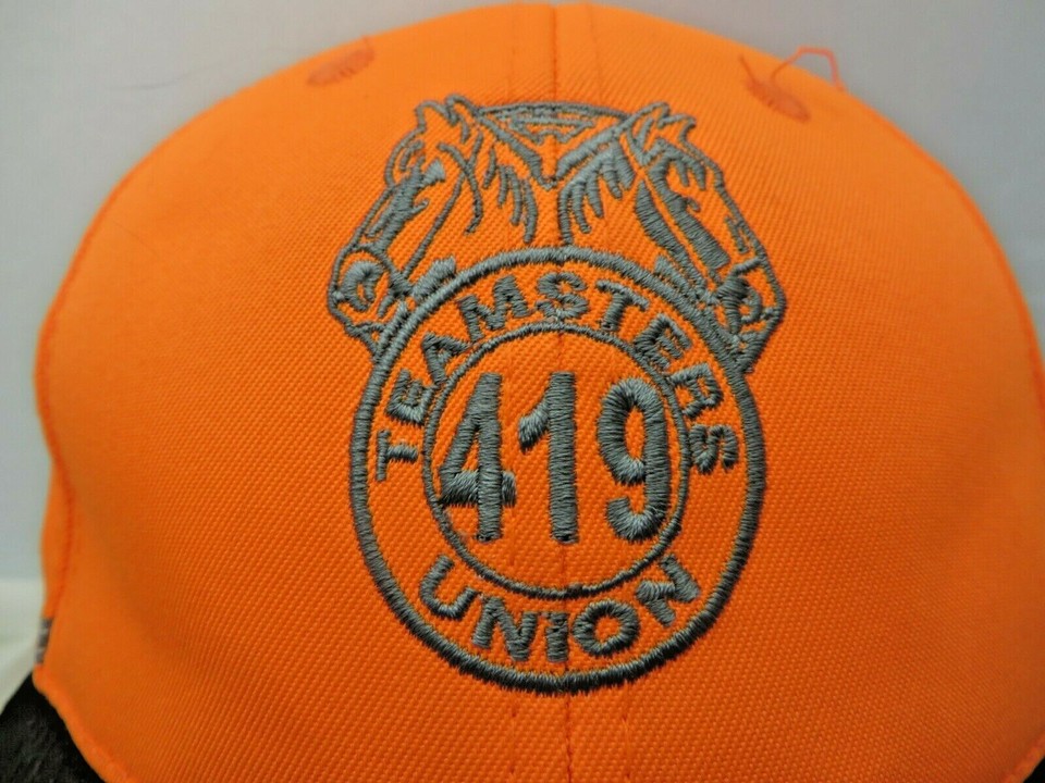 Teamsters Union 419 Baseball Hat cap adjustable v reflective safety | eBay