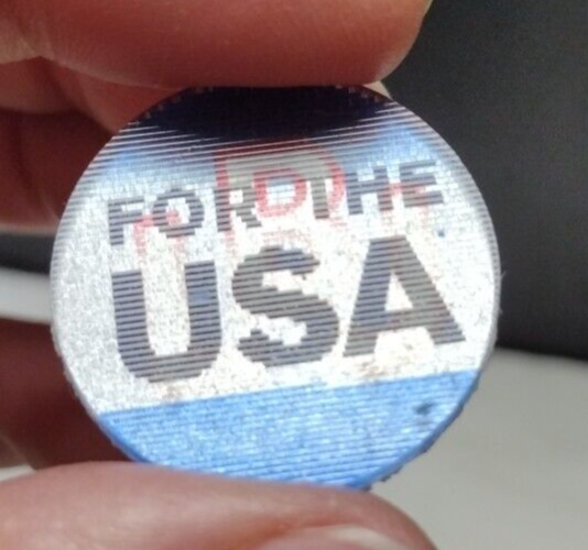 1964 LBJ For The USA President Political Campaign Flasher Sticker ...