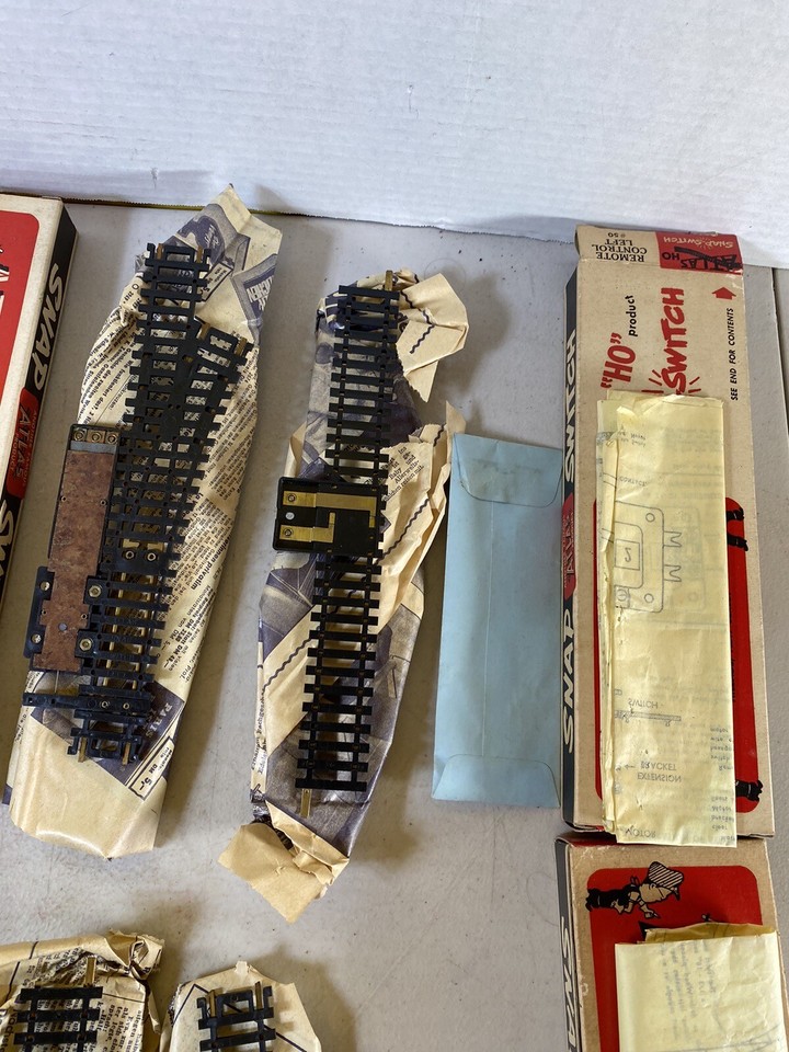 Atlas HO Gauge Snap Switch Model Railroad Train Parts Lot orig box ...