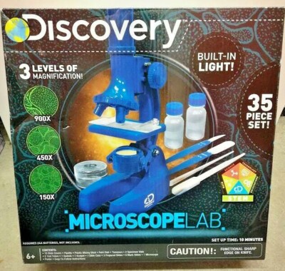Discovery Microscope Lab STEM Kids Science Kit 35 Piece Set Sealed NIB ...